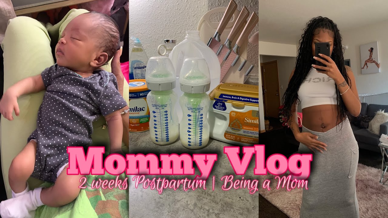 MOMMY VLOG | 2 WEEKS POSTPARTUM, UP ALL NIGHT, EMBRACING MY NEW MOM ...