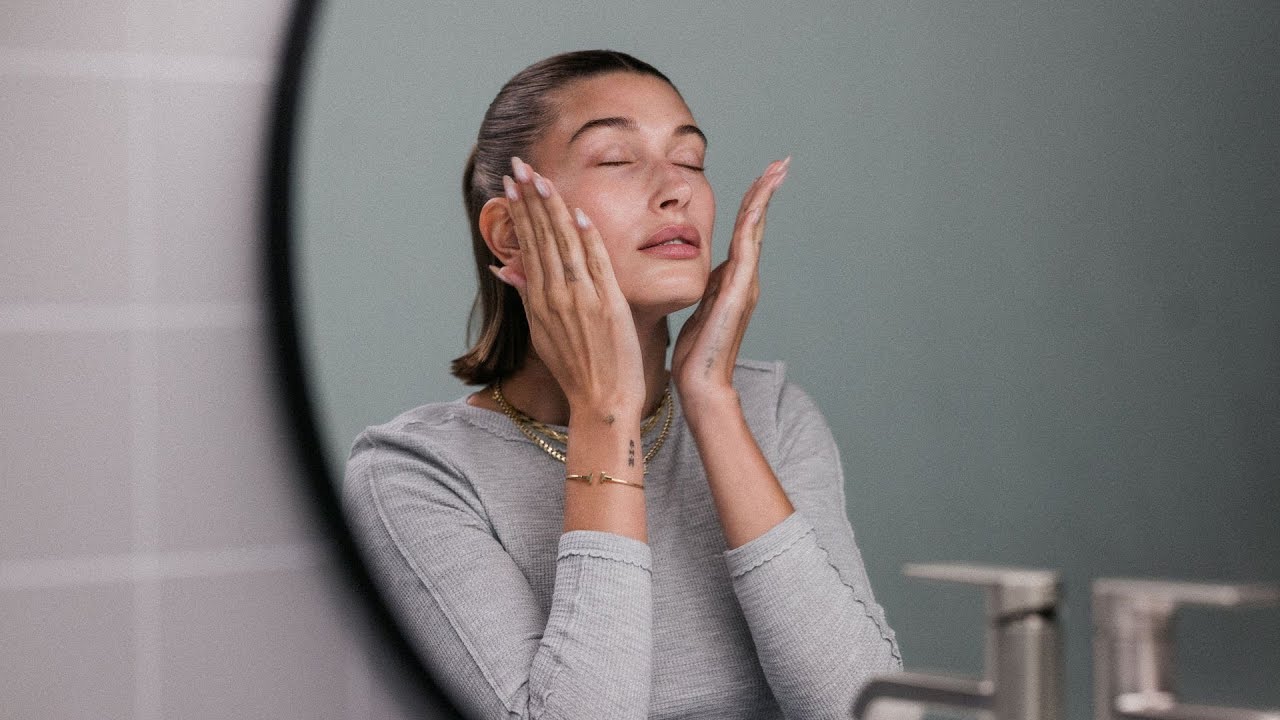 my new & improved rhode skincare routine! | rhode skin - YouTube