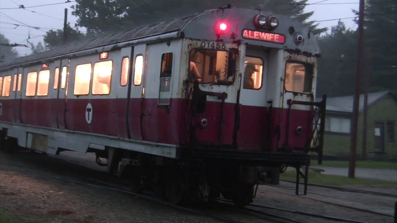 MBTA 01400 series "Bluebirds" First Run at Seashore Trolley Museum ...