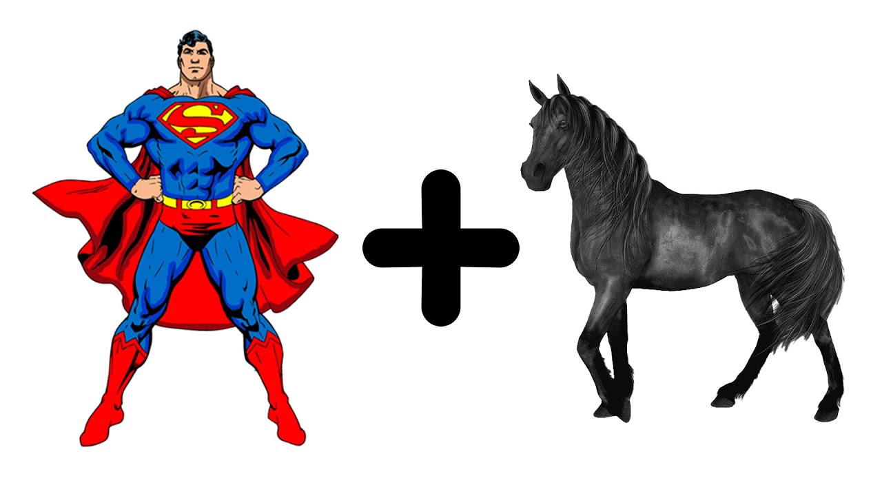 Superman plus horse = ??? and more | Funny combinations - YouTube