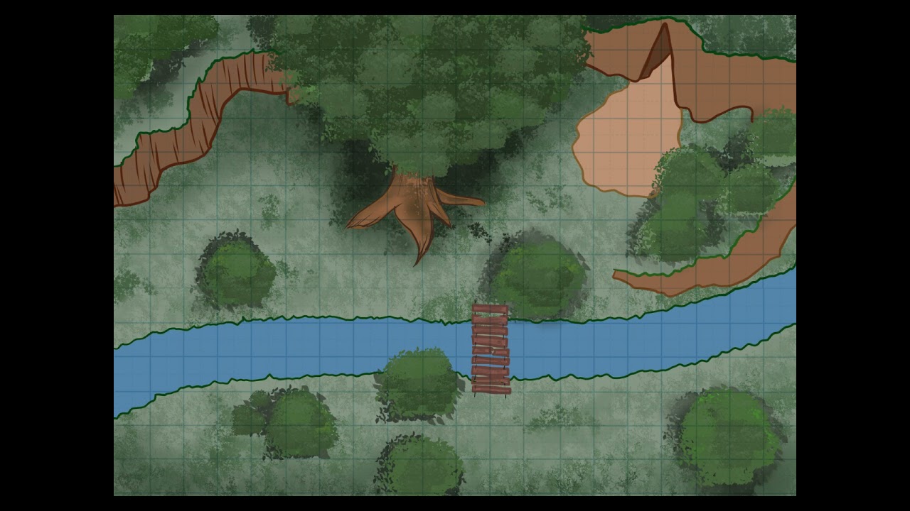 Cómo dibujar mapas de rol - Bosque encantado - YouTube