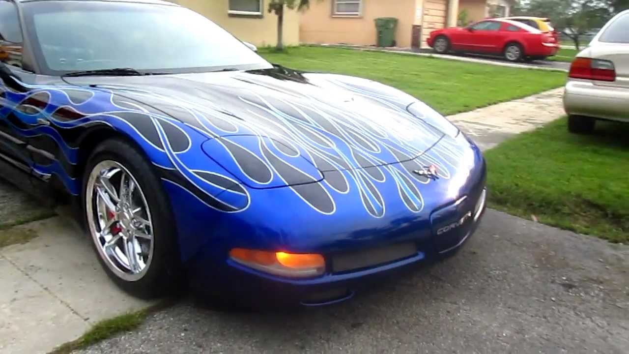 Flamed Corvette ZO6 /C5 by Advanced Detailing of South Florida - YouTube
