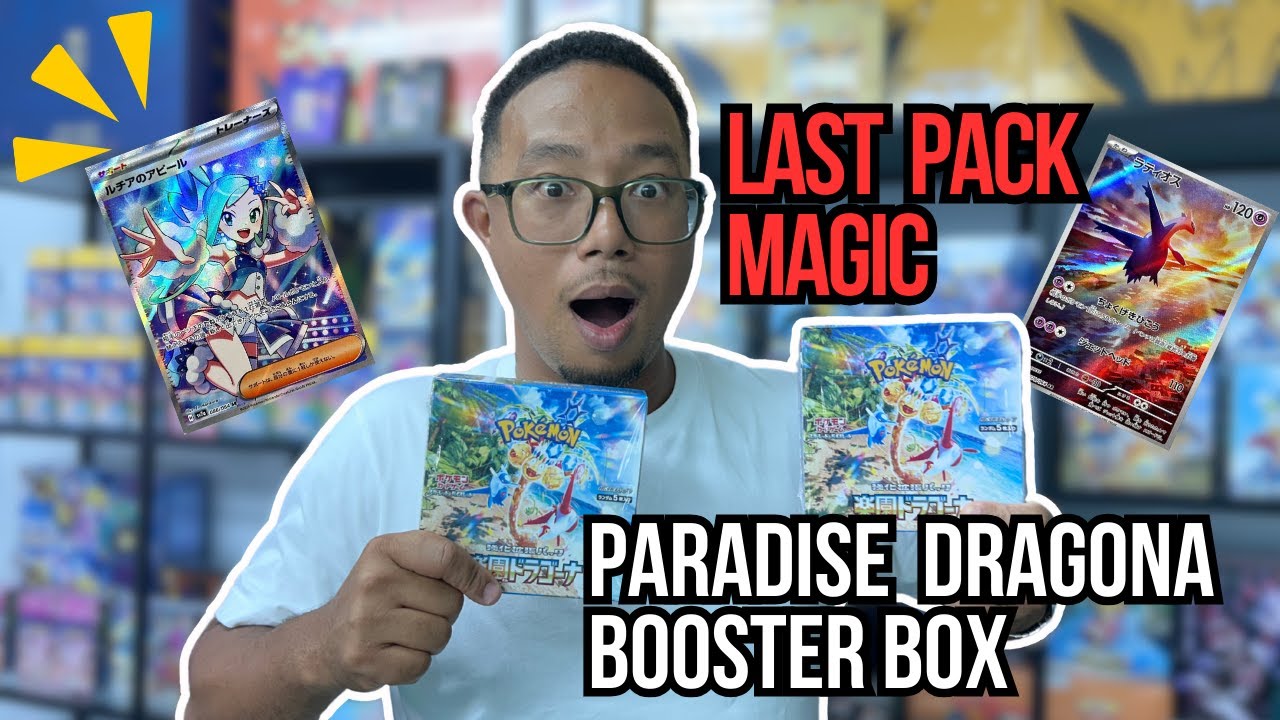 Unboxing the Pokemon Paradise Dragona booster box.We pulled the Latias ...