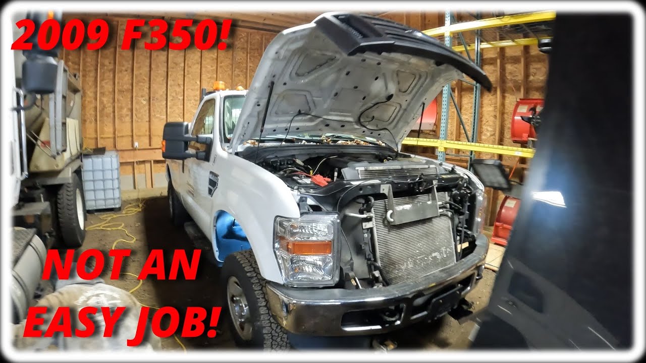 Changing The Starter On A 2009 Ford F350! - YouTube