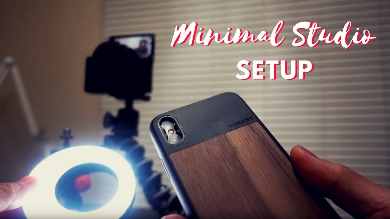 Minimal YouTube Studio Setup with Zoom H1, Sony RX100 V, Sony A5100 & A ...
