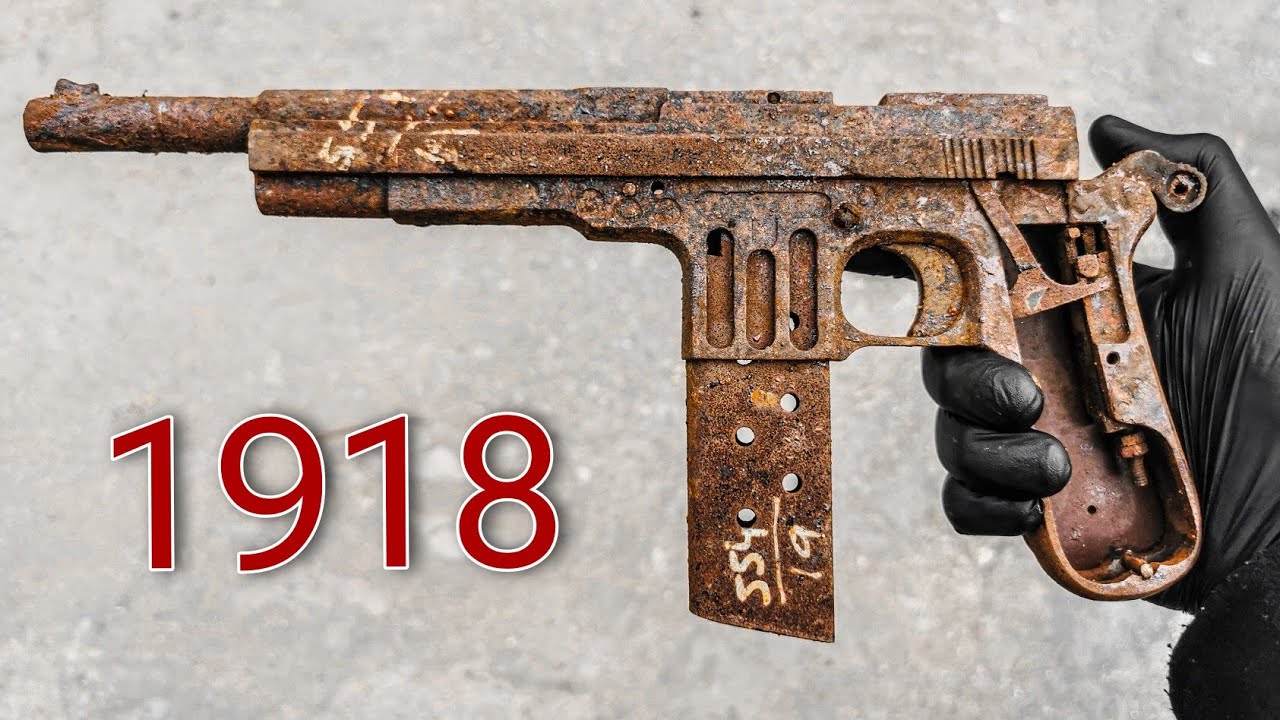 Restoration of a very old and rusty pistol | Unique Gun Restoration ...