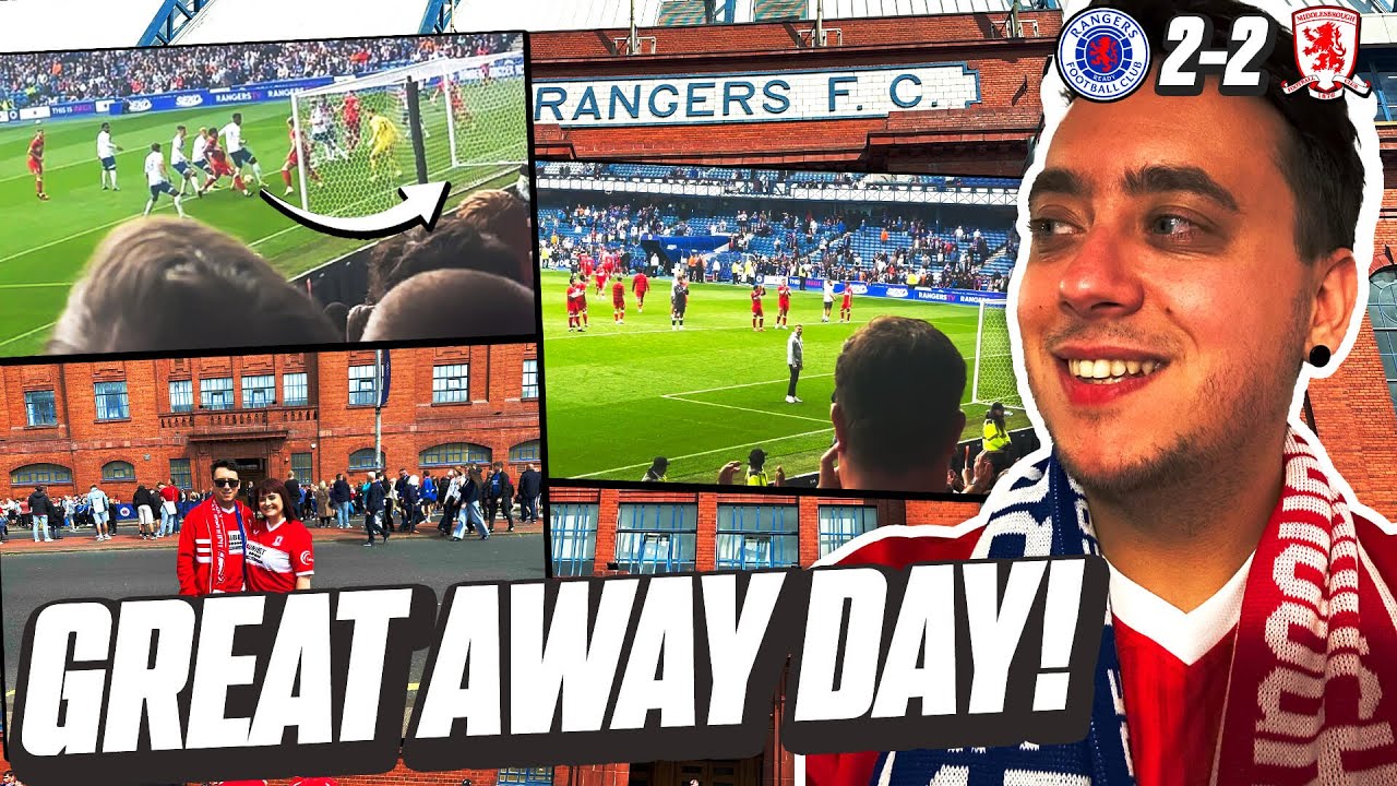 7,000 BORO FANS VISIT RANGERS! GREAT DAY! | Rangers 2-2 Middlesbrough ...