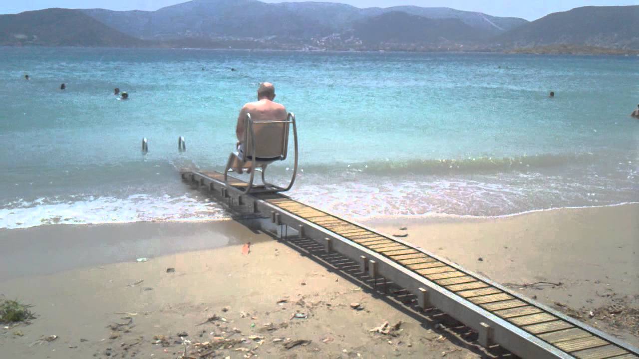 ΠΟΡΤΟ ΡΑΦΤΗ ΠΡΟΣΒΑΣΗ ΣΤΗ ΘΑΛΑΣΣΑ ΑΜΕΑ SEATRAC 2012 - YouTube