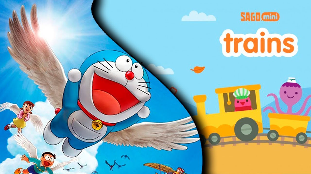 doraemon Sago Mini Trains Pet Friend Play, Drive | doraemon new ...