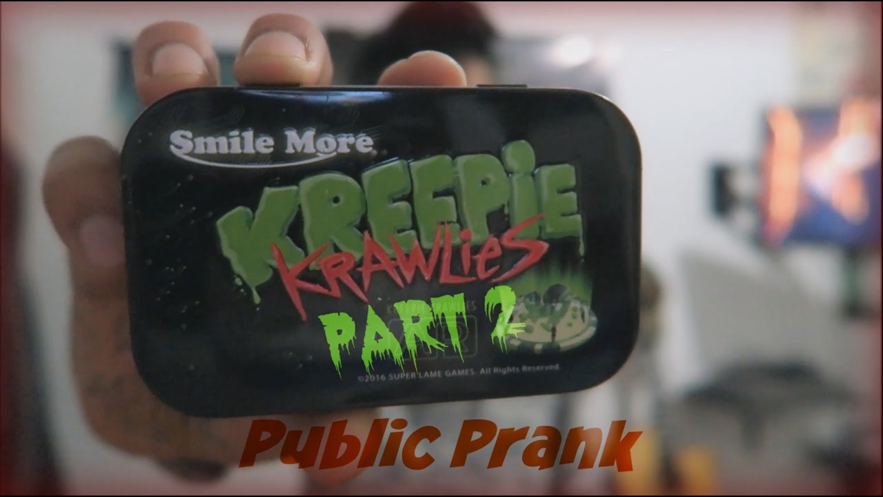 KREEPIE KRAWLIES PUBLIC PRANK! -Fake Bug Prank - YouTube