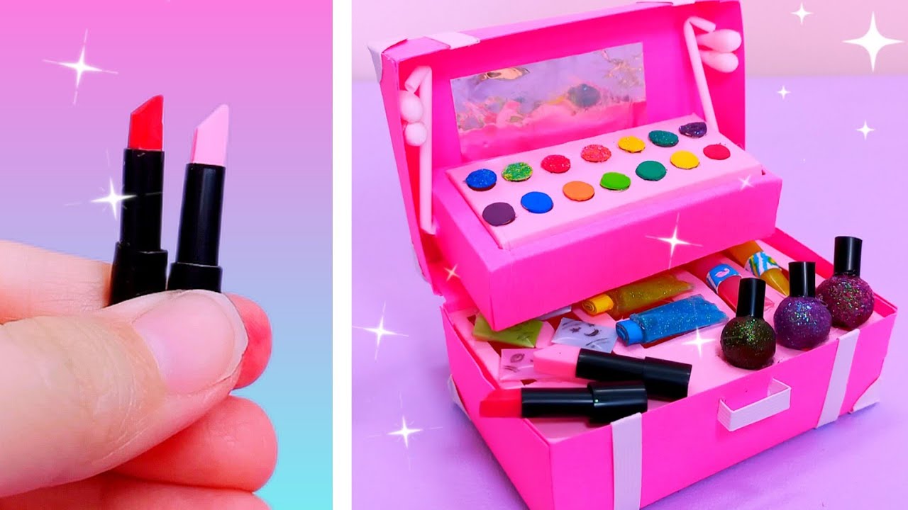 15 DIY Miniature Ideas/BIG Makeup Collection/Paper craft/Easy craft ...