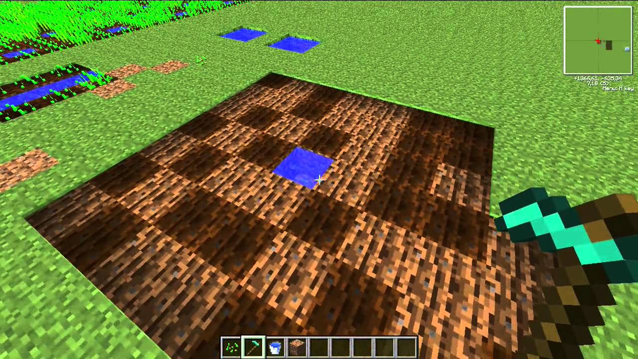Plantación de trigo eficiente Minecraft - YouTube