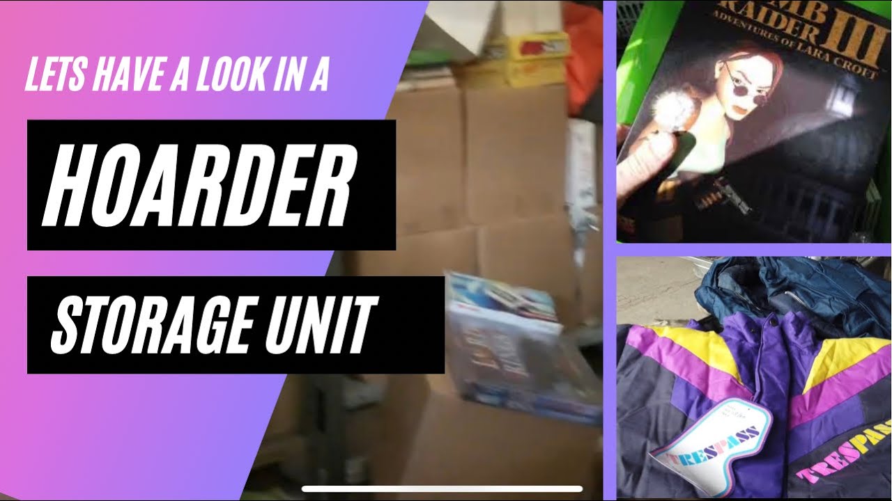 My Hoarder storage unit - Searching for treasure in its boxes - YouTube