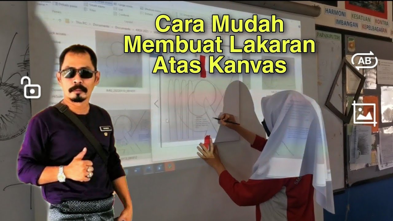 Cara Mudah Memindahkan Lakaran Olahan Idea Atas Kanvas | Catan Cat ...