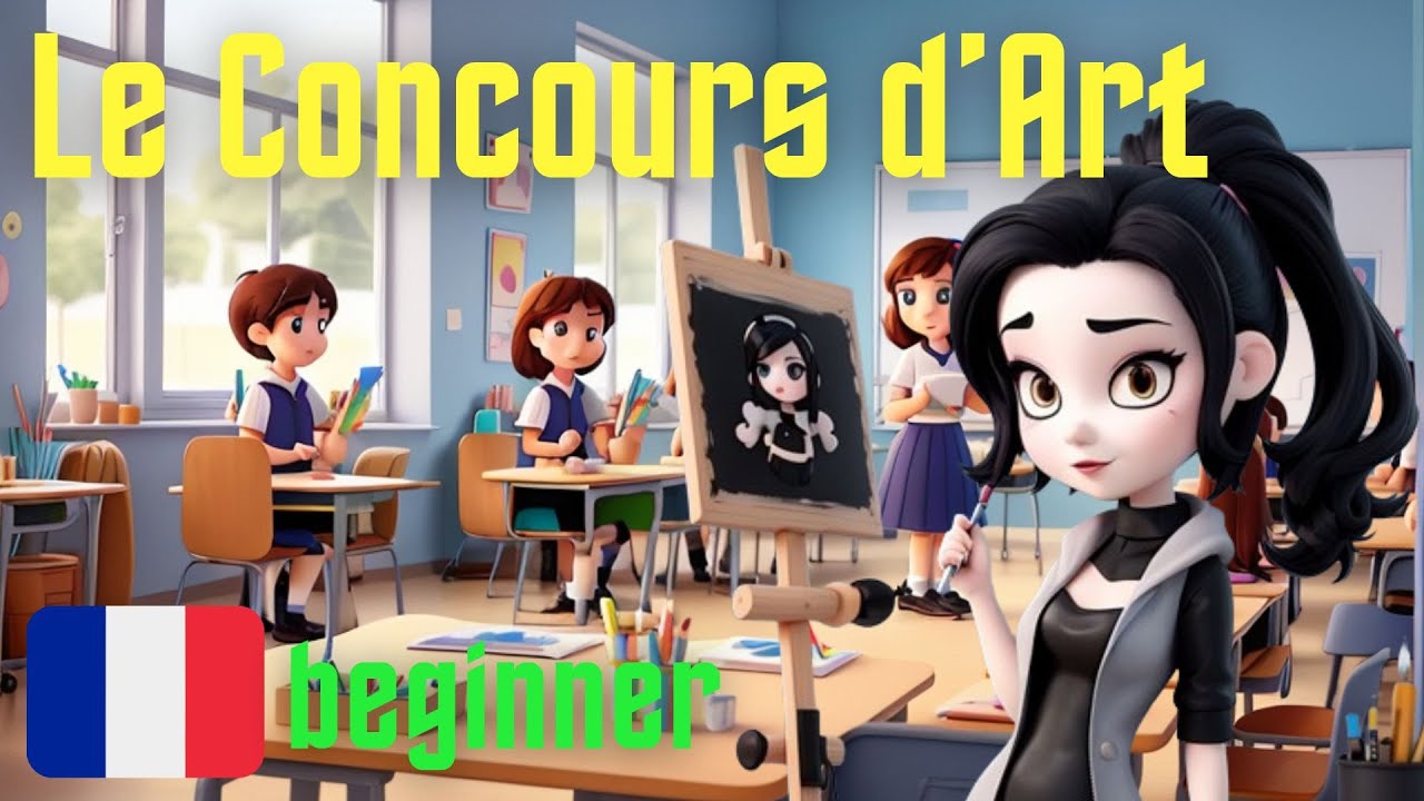 French Short Stories for Beginners - The Art Competition - YouTube
