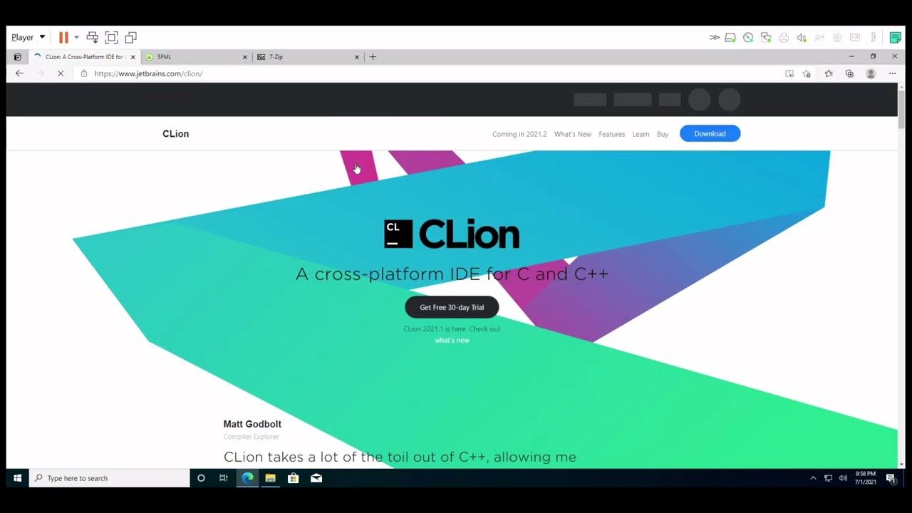 Clion on Windows with SFML - YouTube