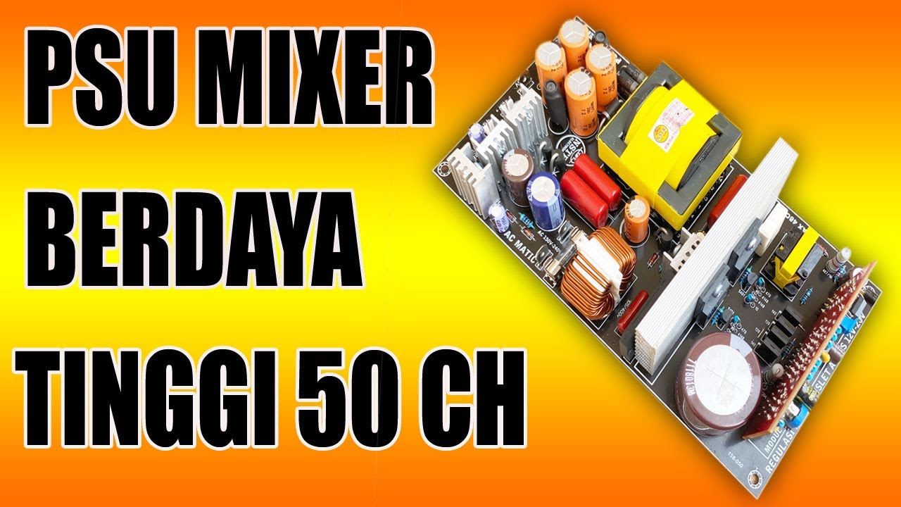 PSU AUDIO MIXER 1,5 KVA MAMPU 48 CHENNEL - YouTube