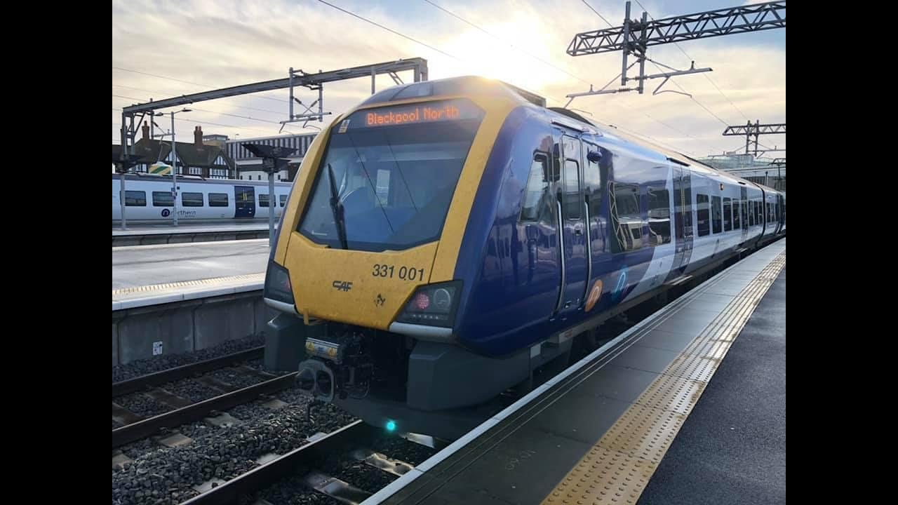 Northern 331 Trains - Preston to Blackpool North Rail Ride - YouTube