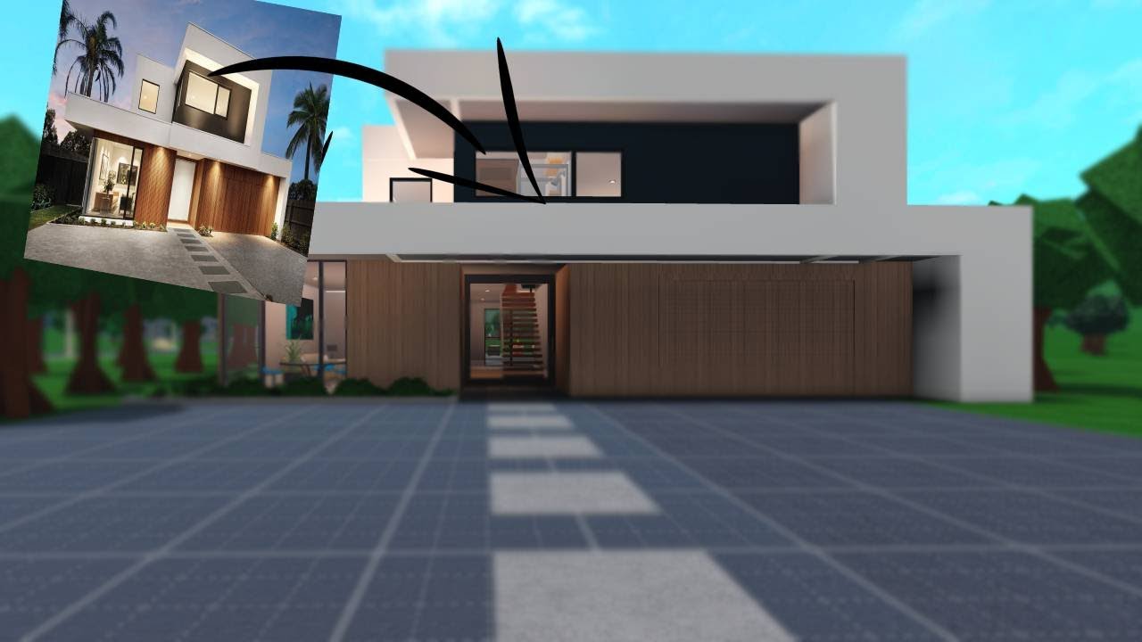 Bloxburg Modern House Tutorial! - YouTube