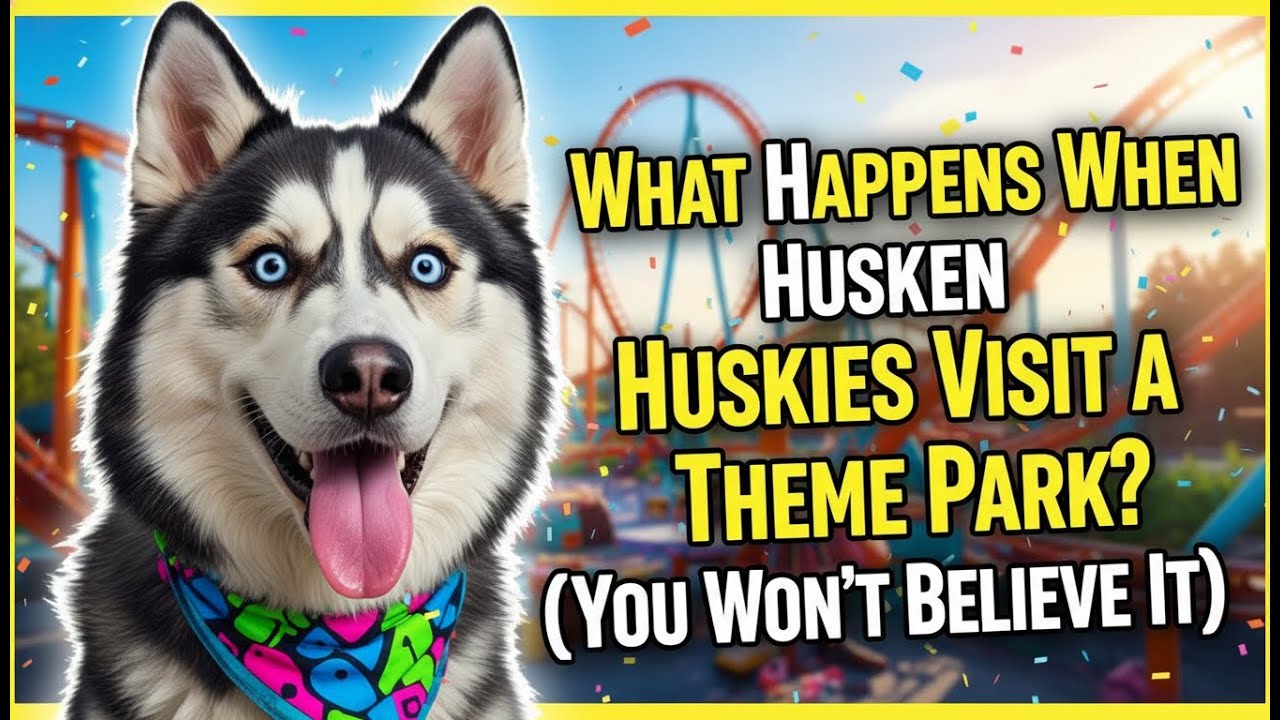 What Happens When Huskies Visit A Theme Park! You Won't Believe It ...