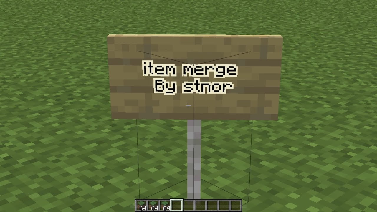 Datapack Item Merge/Stack By Stnor - YouTube