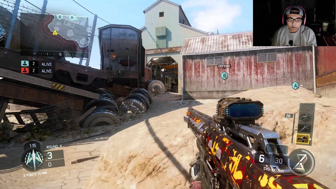 CoD BO3 - 2v2 MLG/GB SnD on Fringe Gameplay - #DiZZyJaXX - YouTube