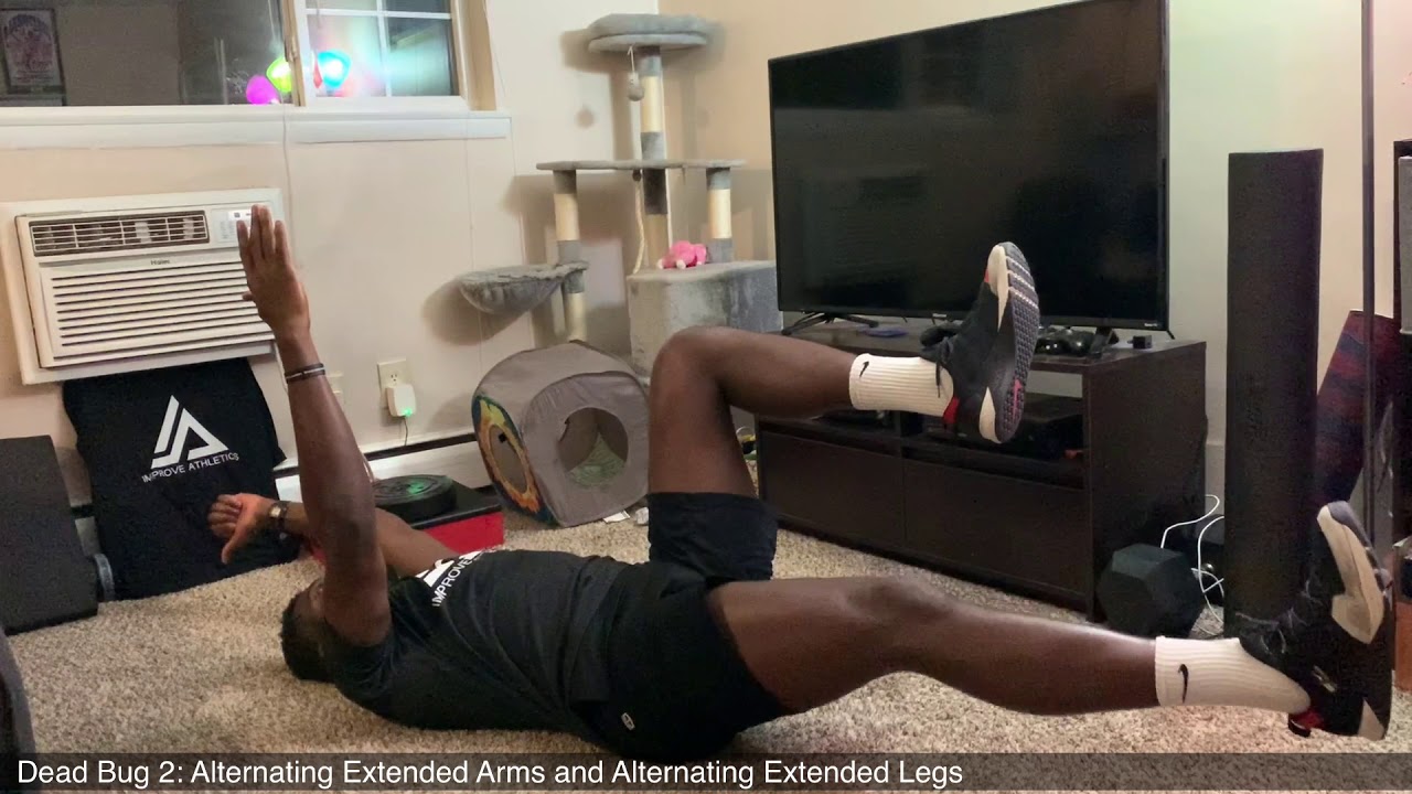 Dead Bug 2: Alternating Extended Arm and Alternating Extended Legs ...