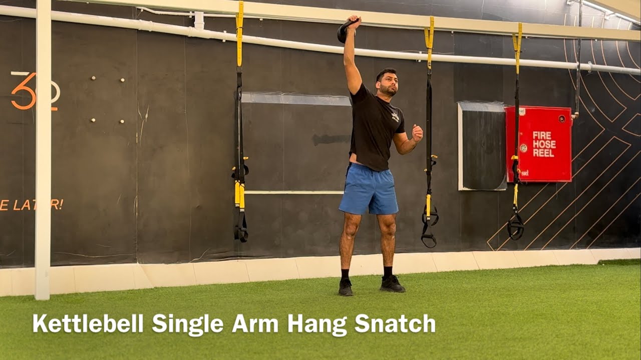Kettlebell Single Arm Hang Snatch - YouTube