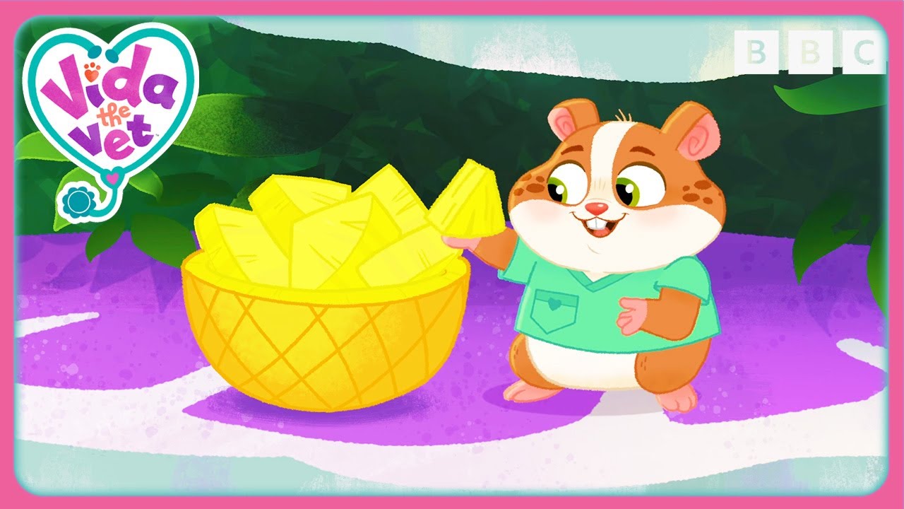 Popcorn Loves Pineapple! | Vida the Vet | Cartoons for Kids - YouTube