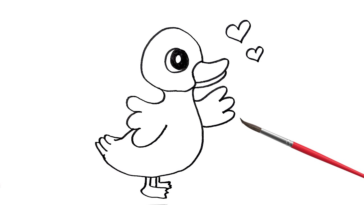 How to Draw a Duck - Drawing Duck | Mini Art Heroes - YouTube