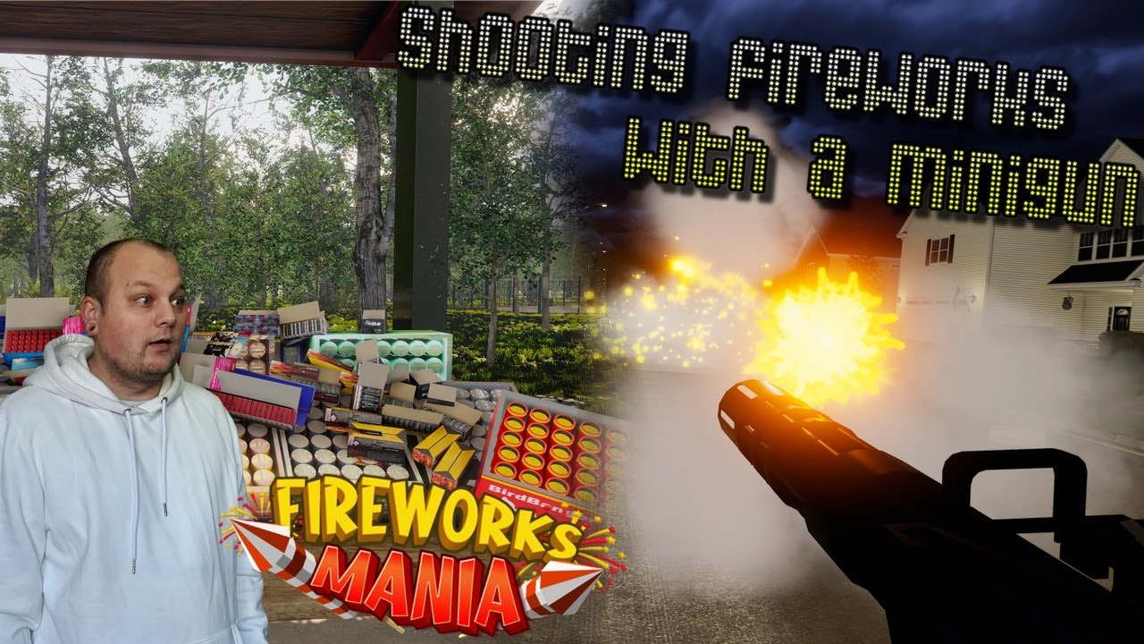 you can shoot a minigun now in fireworks mania!! - YouTube
