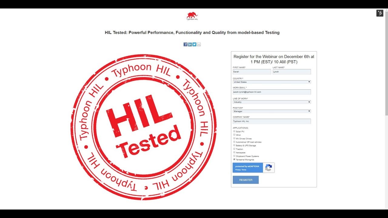 HIL Tested | Webinar - YouTube
