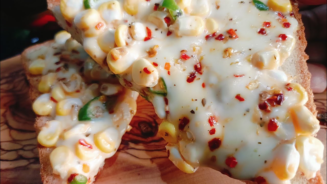 Chilli Cheese Corn Toast| Quick Recipe Tasty recipe - YouTube