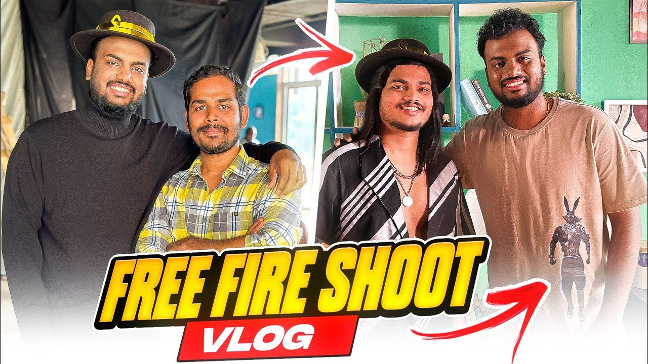 Meet Up With All Free Fire Youtubers For Free Fire Shoot 😱 BTS Vlog ...