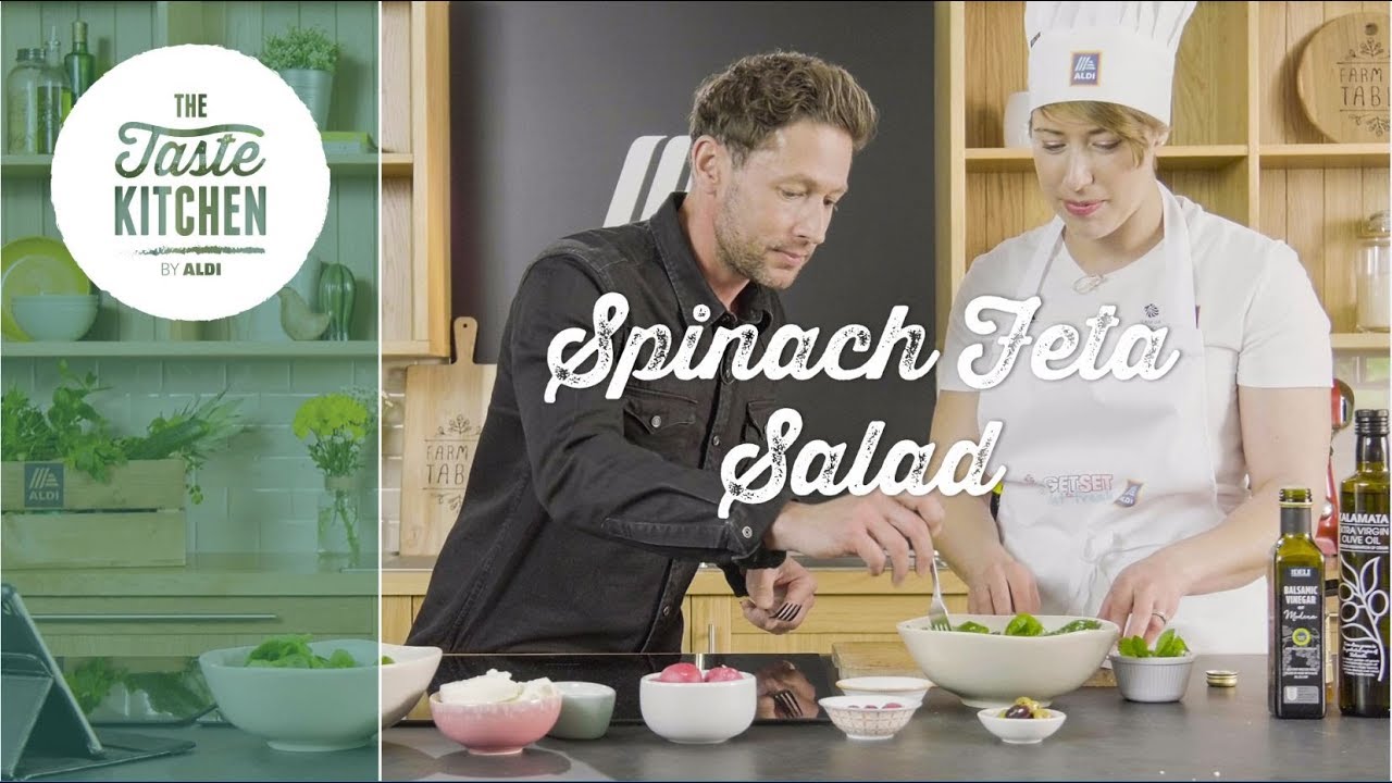 Ian Haste & Team GB's Lizzy Yarnold - Spinach Feta Salad - YouTube