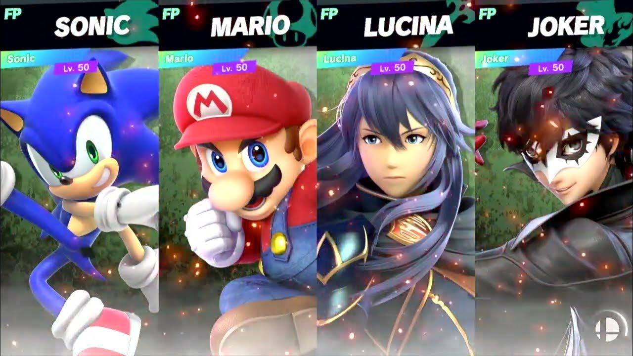 Super Smash Bros Ultimate Amiibo Fights – Weekend Finals Sonic vs Mario vs Lucina vs Joker - YouTube