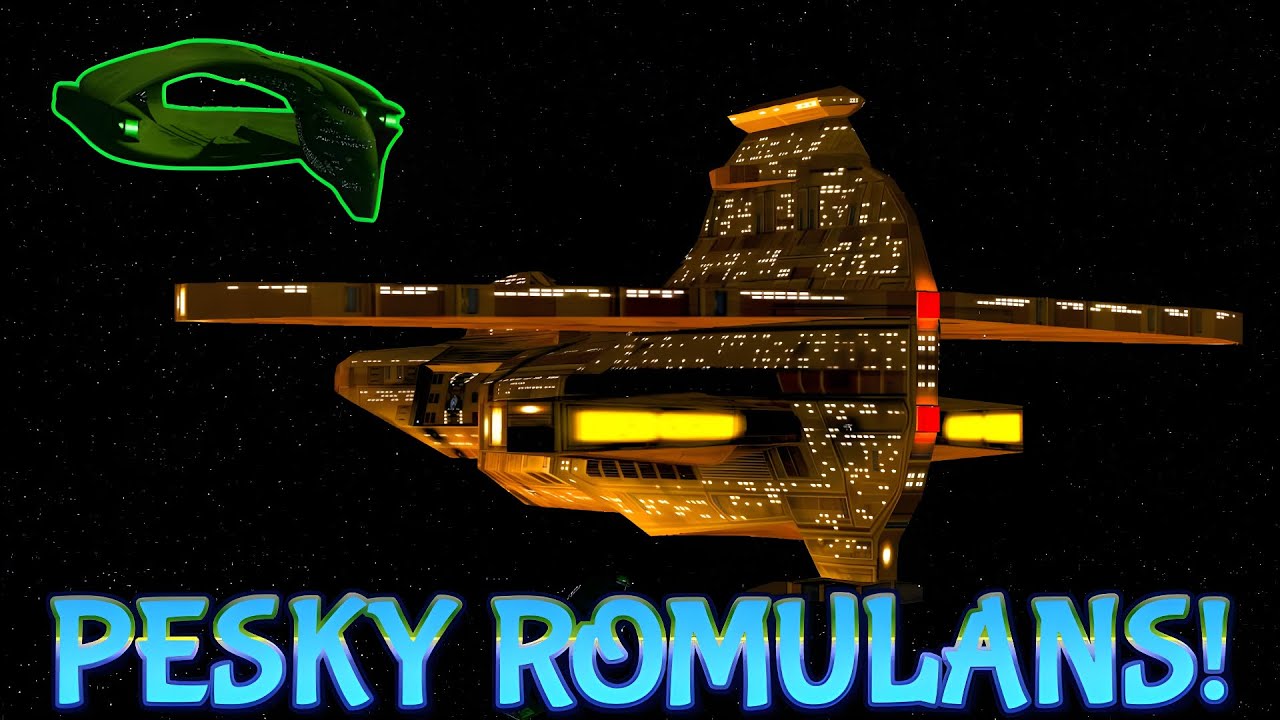 MIGHTY Cardassians! - 1 Hutet Class BattleShip VS 5 Romulan WarBird ...