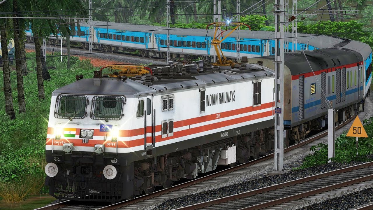 16301/ Venad Express Part-2 | WAP-5 (Ghaziabad) | Indian Railways - YouTube