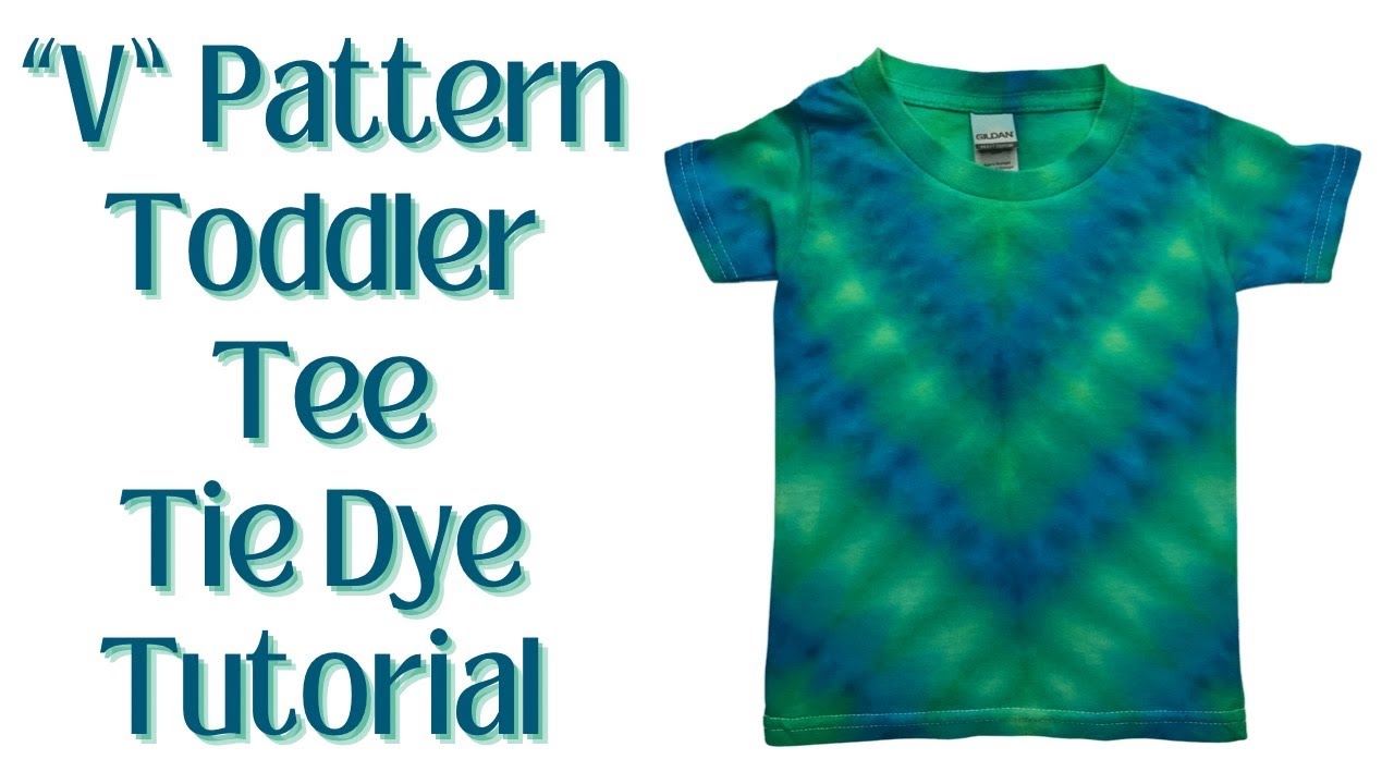 Tie-Dye Designs: V-Pattern Toddler Tee Old Liquid Tie Dye - YouTube