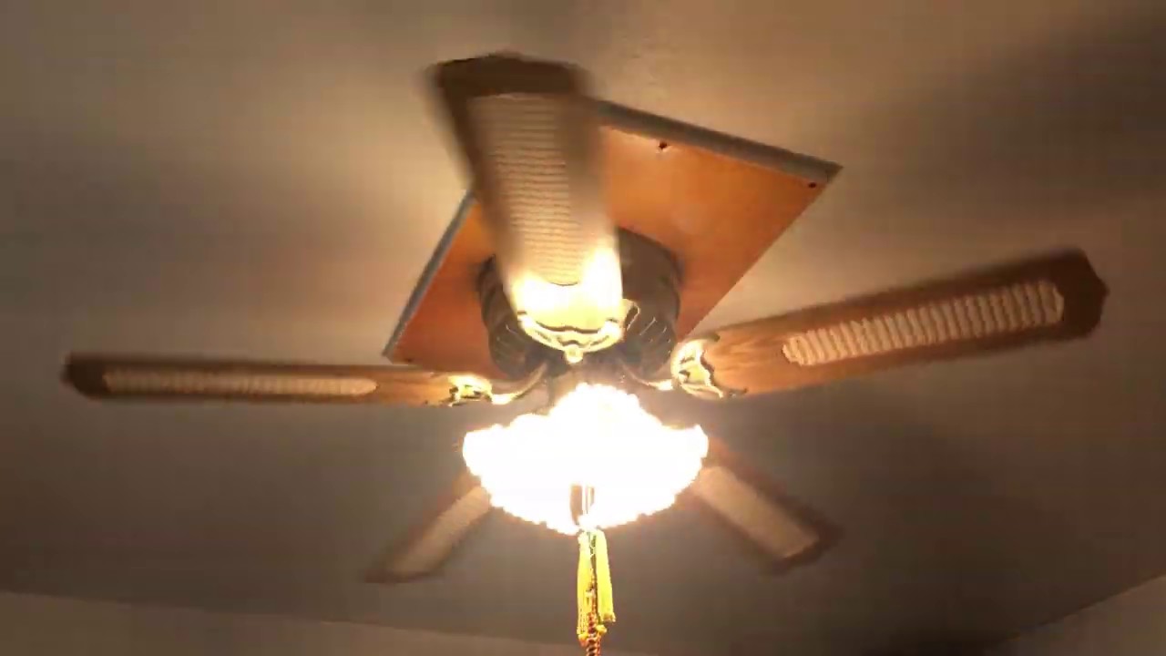 Early 1990's 52" Hugger Ceiling Fan, Now A TBT - YouTube