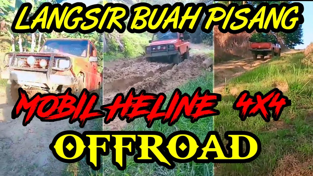 Mobil Helen melangsir pisang Trek yg berlubang,licin,pegunugan - YouTube