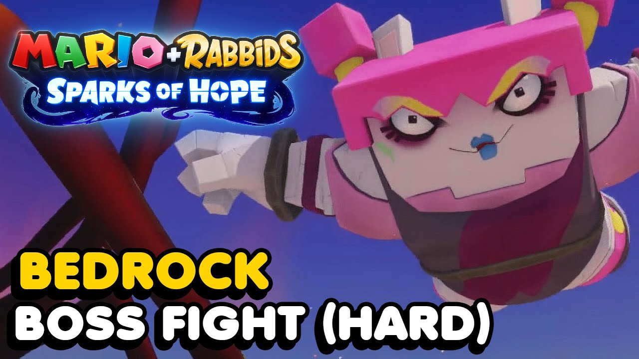 Mario + Rabbids Sparks Of Hope - BEDROCK Boss Fight (Hard Difficulty ...