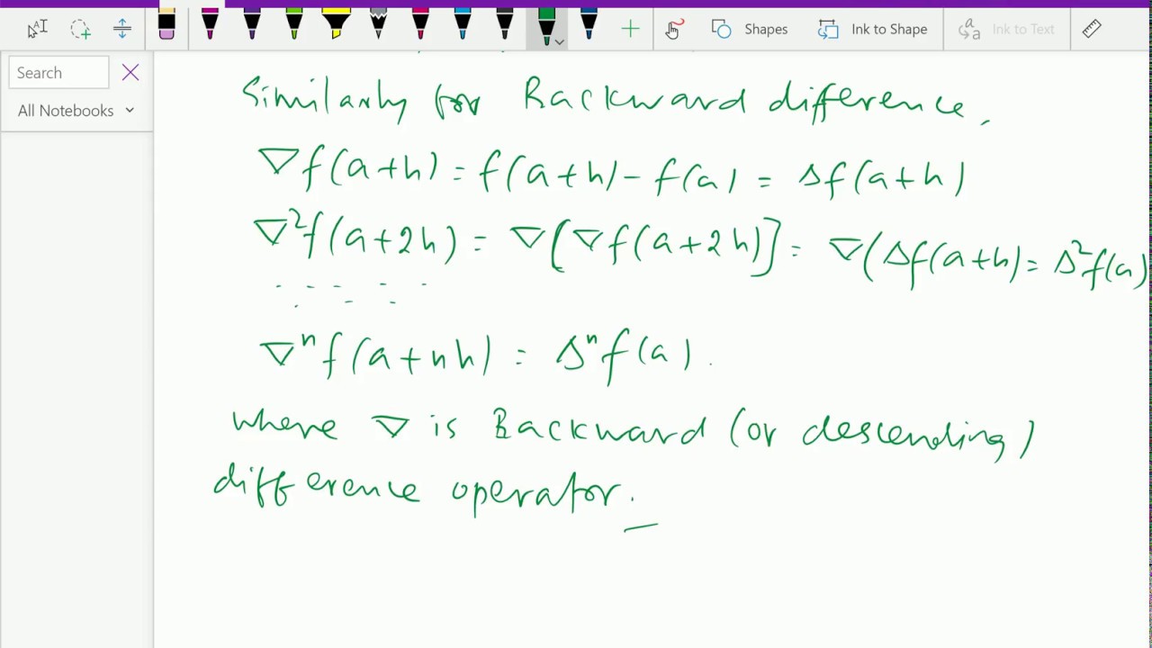 Numerical methods and analysis : - ( Notations of Finite difference ...