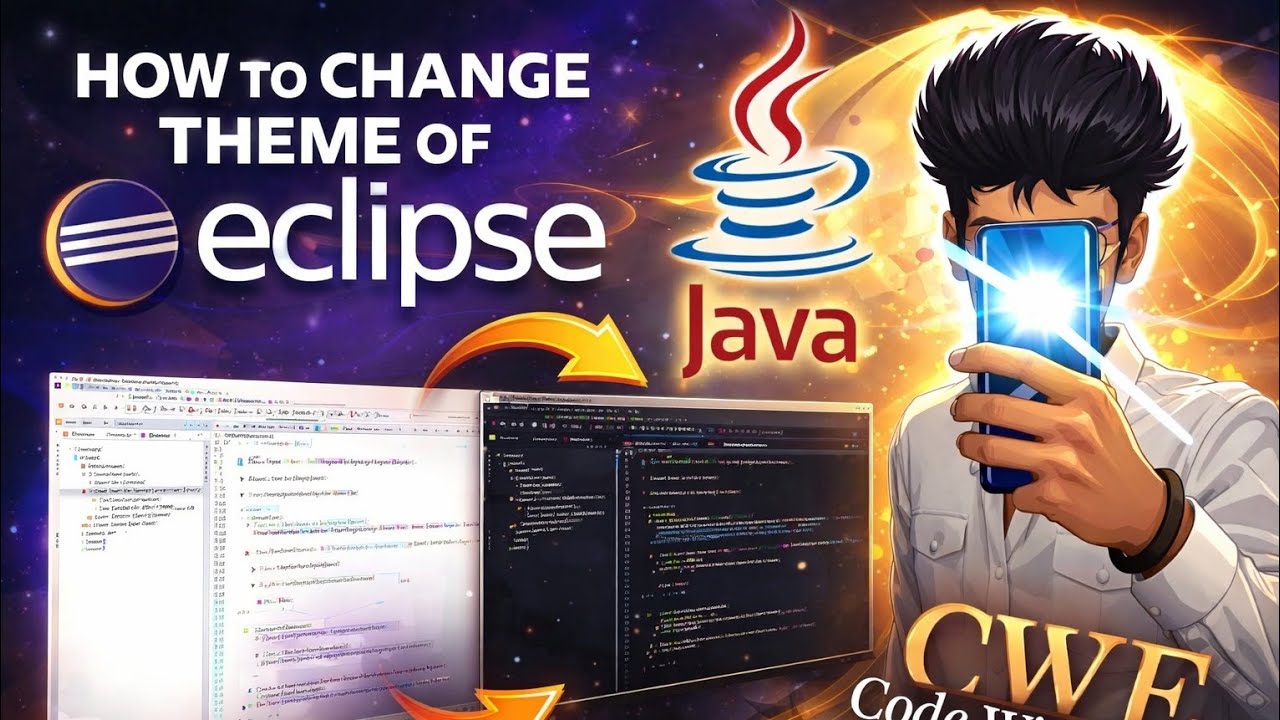 How to change the theme of eclipse for java - YouTube