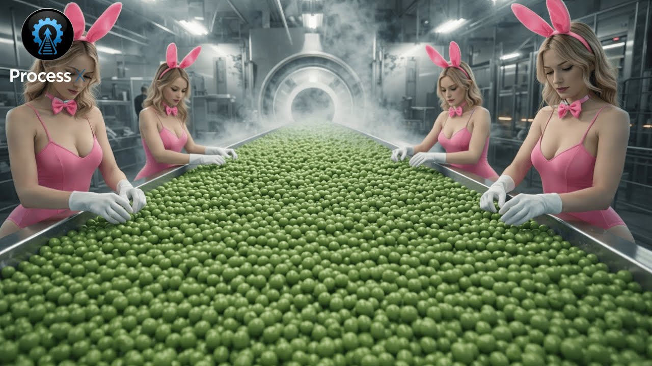 Inside a Green Pea Processing Plant | From Harvest to Frozen Packs ...