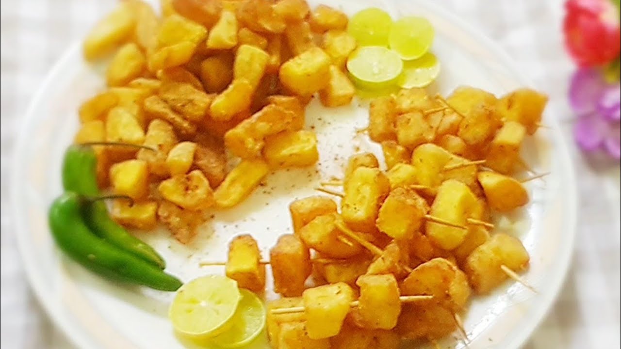 crispy potato popcorn recipe. how to make tasty and crispy potato ...