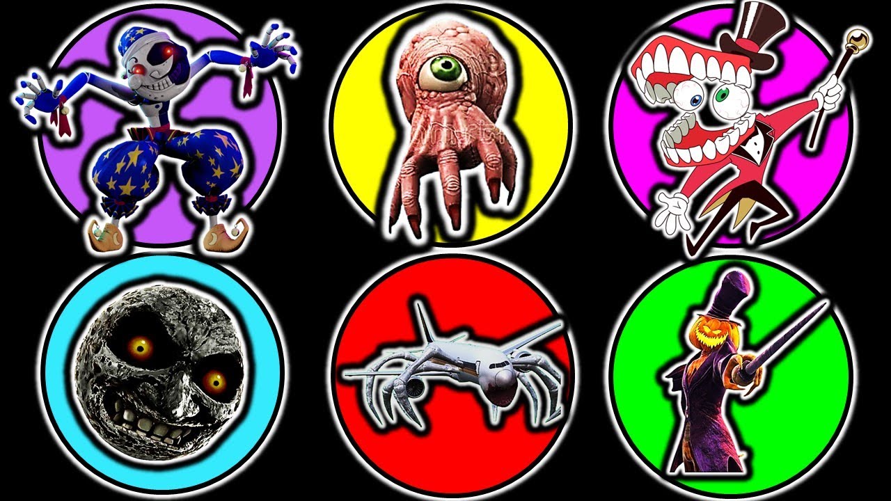 KUMPULAN MONSTER !! Moondrop, Brain Eye, Caine Digital, Scary Moon ...