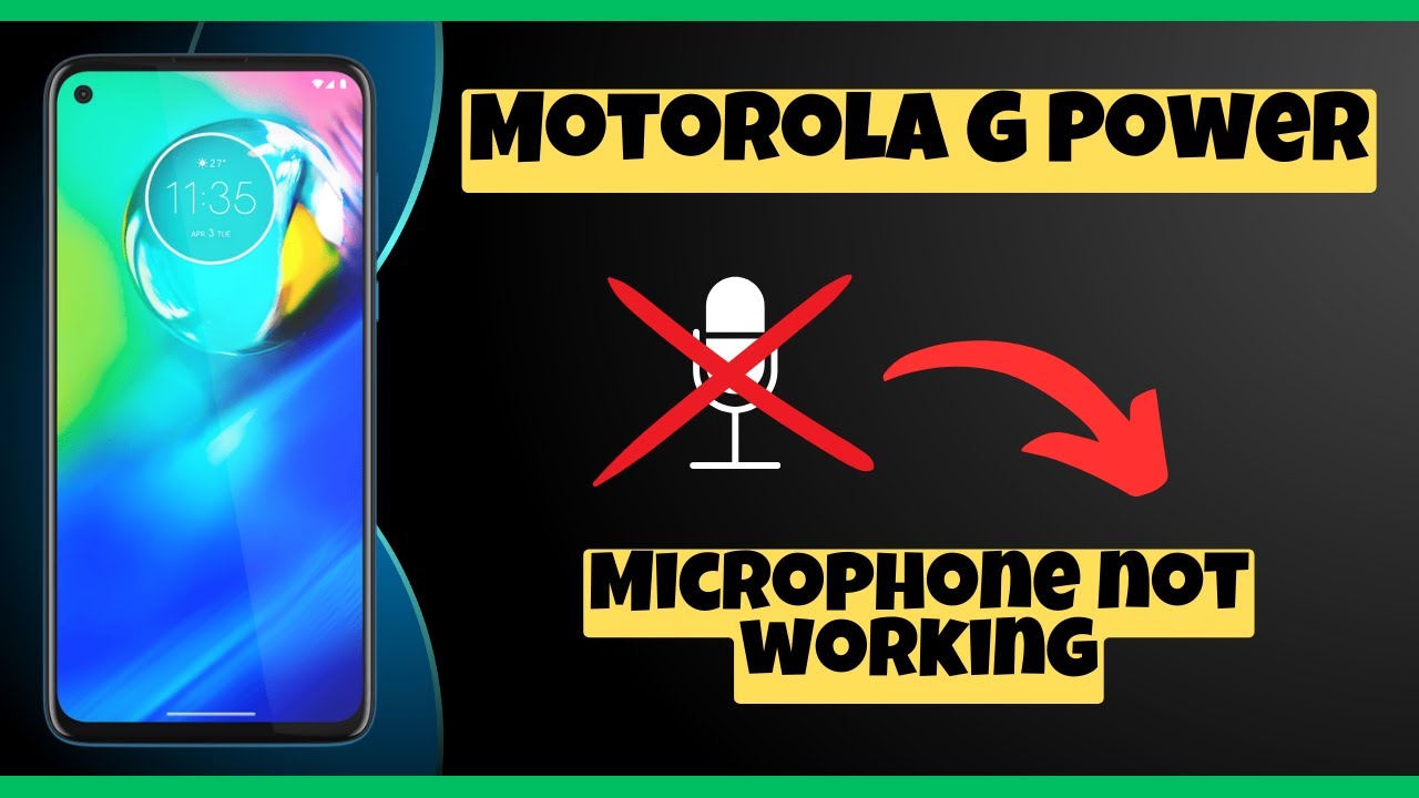 Motorola G Power Microphone not working || Microphone problem ...
