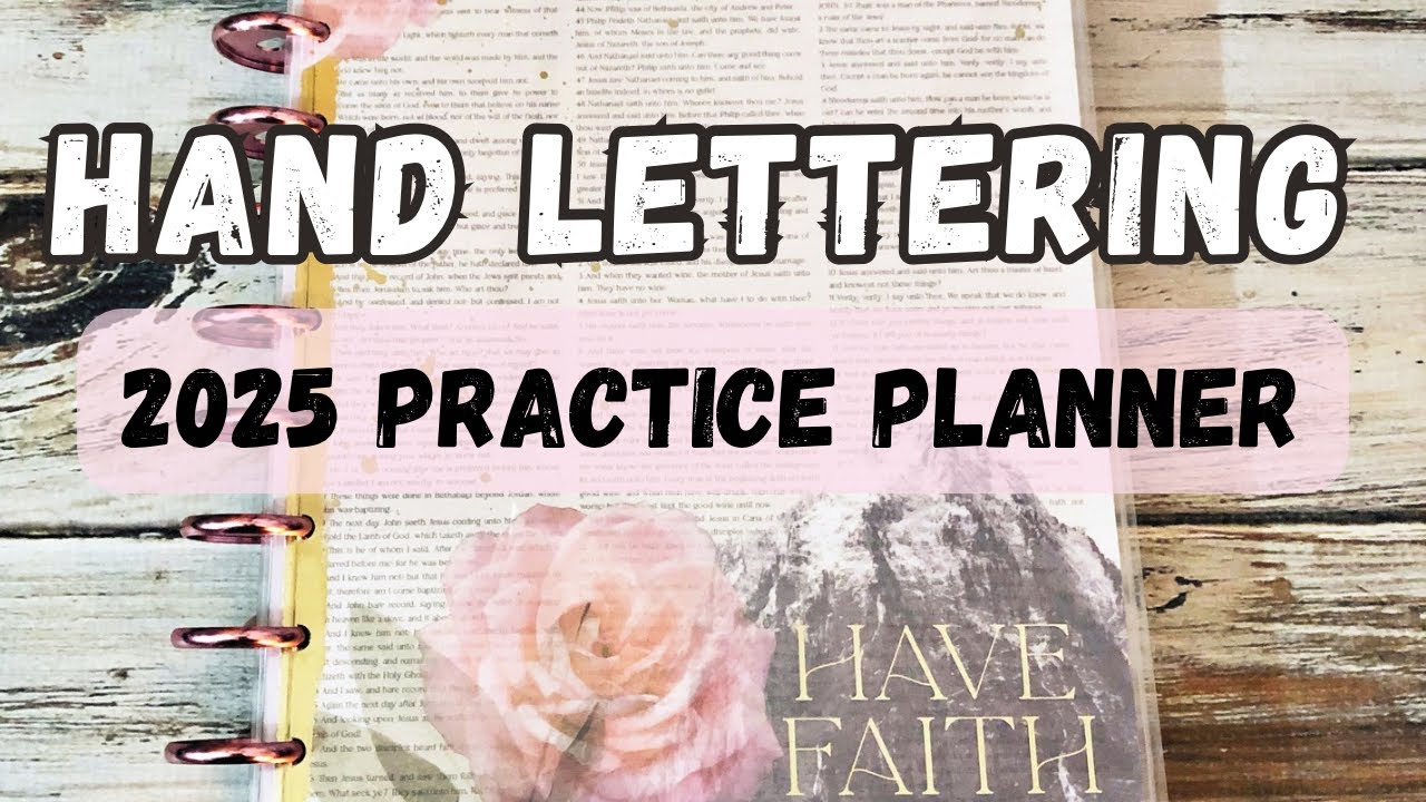 How I Set Up My Hand Lettering Practice Planner For 2025 - YouTube