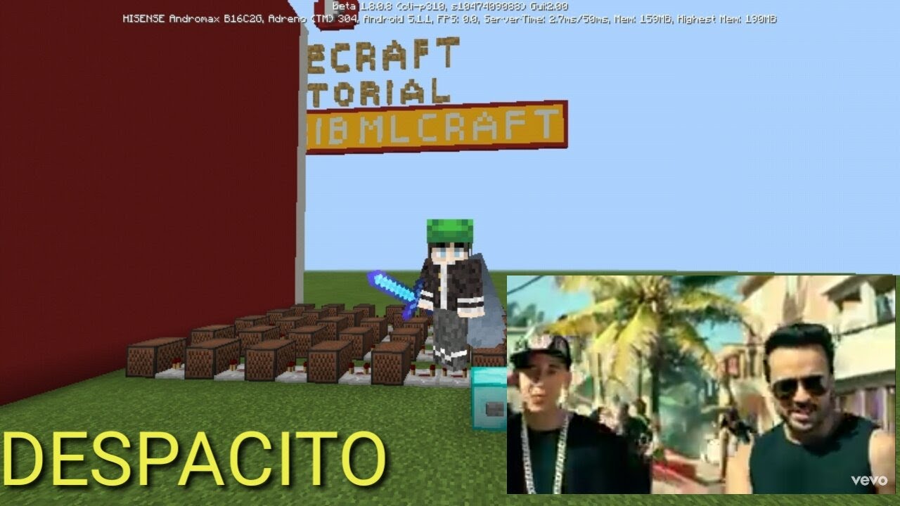 Cara Membuat Lagu Despacito Di Minecraft || Minecraft Tutorial - YouTube